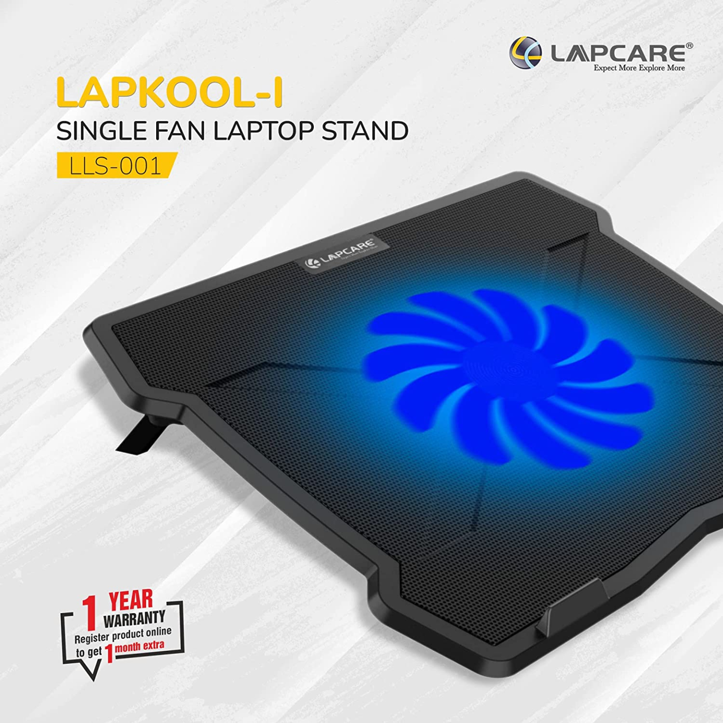 Lapcare Lapkool 1 With Single Fan Laptop Stand LLS-001 - Kashcart